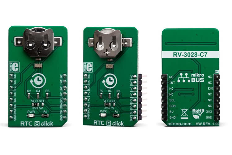 Moduł Click z zegarem RTC oparty na układzie RV-3028-C7 | Elektronika B2B