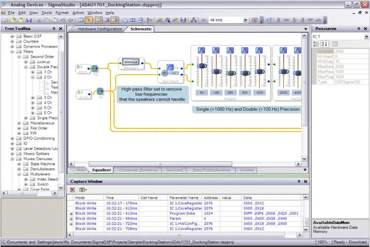 Nowa wersja graficznego oprogramowania audio SigmaStudio dla procesorów ...