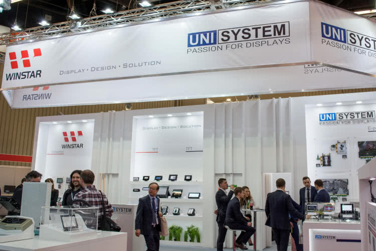 Unisystem pokazał na Embedded World ofertę wyświetlaczy | Elektronika B2B