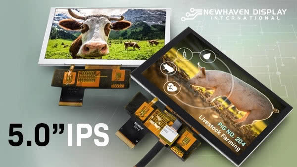 5-calowy wyświetlacz IPS TFT z pojemnościowym ekranem dotykowym i ...